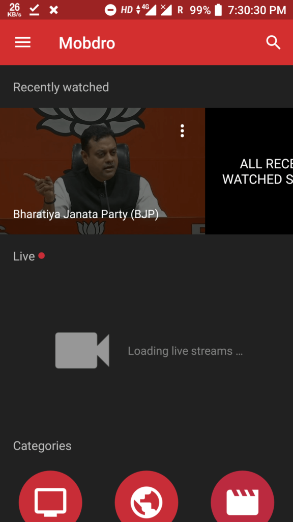 Mobdro Apk direct download page (mobros.com) - mobdro APK